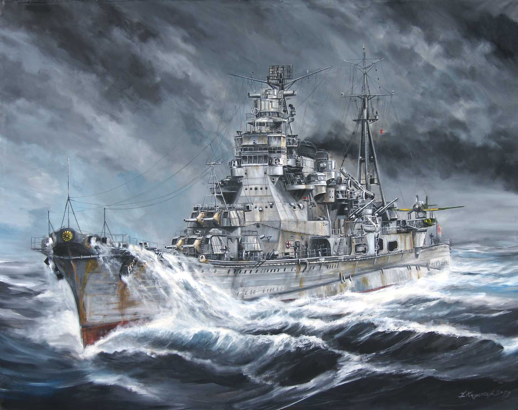 IJN Takao [1665 x 1318] : r/WarshipPorn